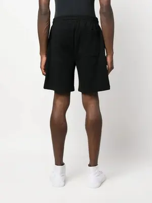 Helmut Lang Logo Printed Straight Hem Shorts