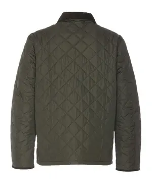Barbour Quilted Jacket With Corduroy Collar