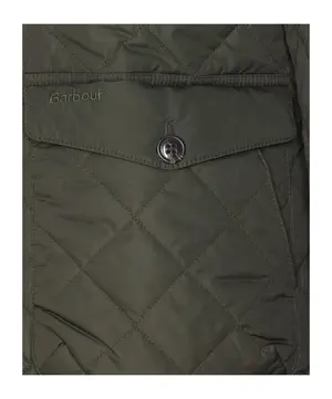Barbour Quilted Jacket With Corduroy Collar