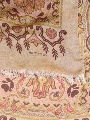 Etro Jacquard Fringed Edge Scarf
