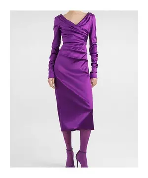 Dolce & Gabbana Draped Midi Dress