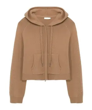Simkhai Dakota Wool Cropped Hoodie