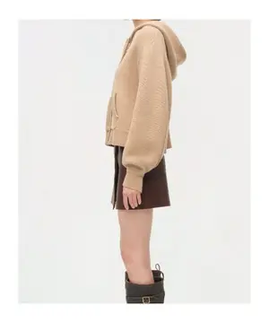 Simkhai Dakota Wool Cropped Hoodie