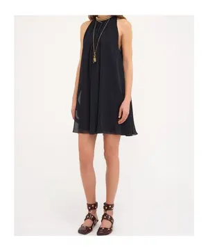 Chloé Sheer Detailed Ruffled Dress