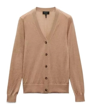 Rag & Bone Long Sleeve Cardigan - Camel