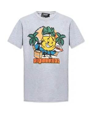Dsquared2 Graphic Printed Crewneck T-shirt