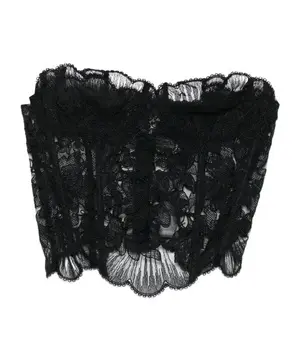 Ermanno Scervino Lace Corset Top - Black