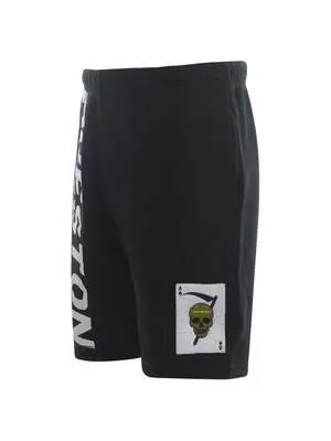 Heron Preston Logo-printed Knee-length Track Shorts