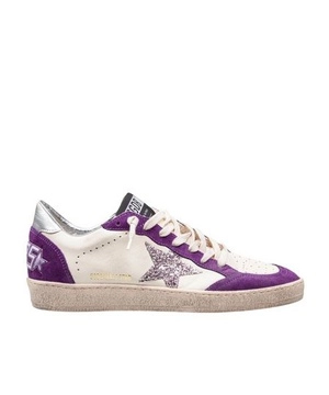 GOLDEN GOOSE Ballstar Glittered Sneakers - Nude