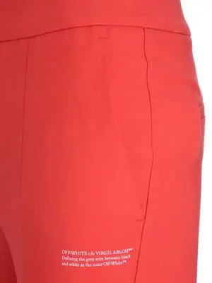 Off-White Mid-rise Flared Trousers