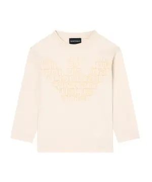 Emporio Armani Eagle-logo Long-sleeve T-shirt - Light Brown