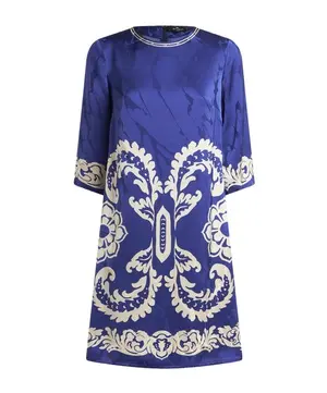 Etro Paisley Printed Crewneck Dress