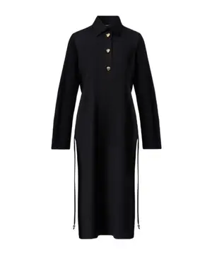 Fabiana Filippi Long-sleeved Midi Dress - Black