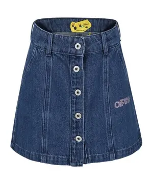 Off-White Bookish Denim Skirt - Blue