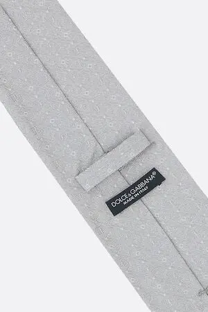 Dolce & Gabbana Monogrammed Jacquard Neck Tie