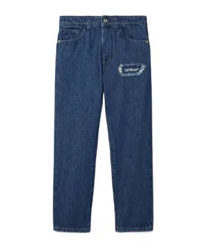 Off-White Bookish Straight Jeans - Blue