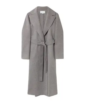 Stella McCartney Double-faced Belted Coat - Gray