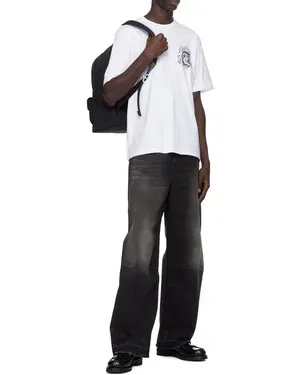 Amiri Open-necked Black Shirt