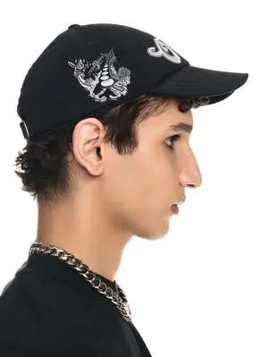Off-White Embroidered Cotton Cap