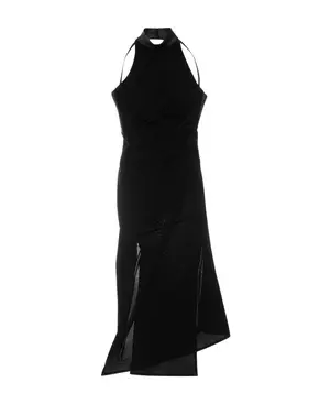 Helmut Lang Halter Neck Midi Dress - Black