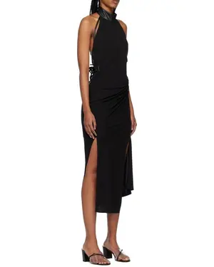 Helmut Lang Halter Neck Midi Dress