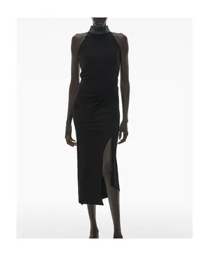 Helmut Lang Halter Neck Midi Dress