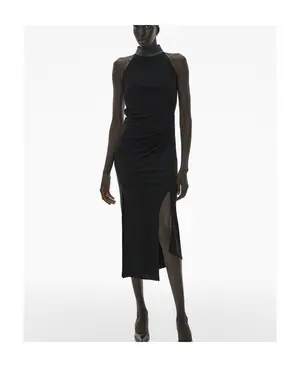Helmut Lang Halter Neck Midi Dress