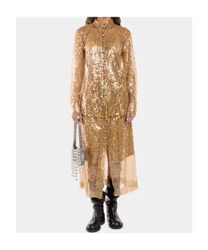Rabanne Sequin-embroidered Skirt