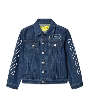 Off-White Bookish Patch Denim Jacket - Indigo