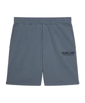 Helmut Lang Elastic Waist Shorts - Slate Blue