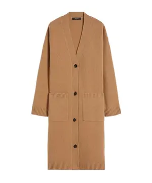 Max Mara Long-sleeved Cardigan - Camel
