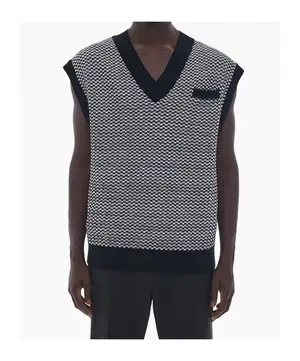 Helmut Lang V-neck Knitted Vest