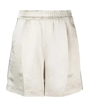 Helmut Lang Straight-cut Crinkled Shorts - White