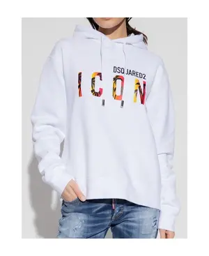 Dsquared2 Long-sleeved Drawstring Hoodie