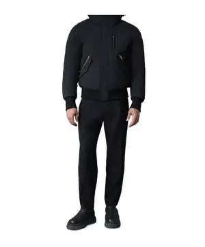 Mackage Dixon-bx 2-in-1 Nordic Tech Down Bomber With Blue Fox Fur