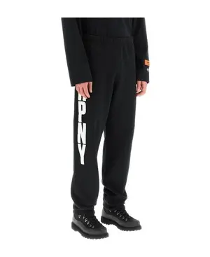 Heron Preston Logo-printed Elasticated Waistband Pants