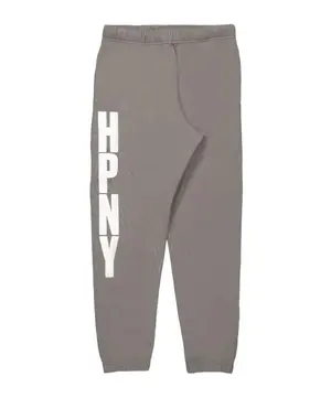 Heron Preston Elasticated Waistband Logo Printed Track Pants - Gray