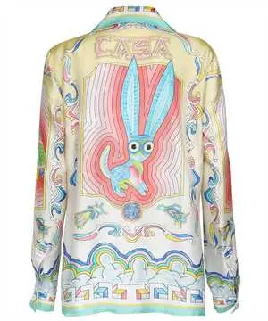 Casablanca Souvenir Printed Satin Shirt