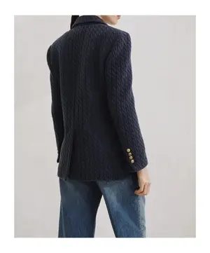 Brunello Cucinelli Double-breasted Knitted Blazer