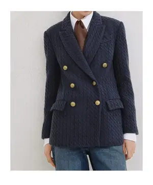 Brunello Cucinelli Double-breasted Knitted Blazer