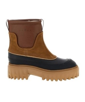 Hogan H700 Ankle Boots - Brown