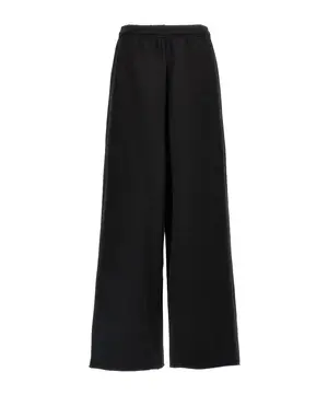 Vetements Logo Embroidered Wide Leg Pants
