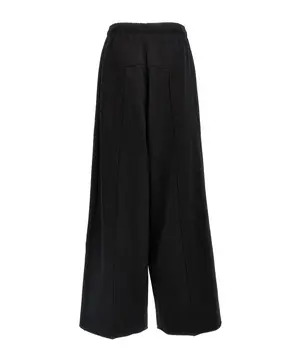 Vetements Logo Embroidered Wide Leg Pants