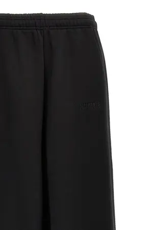 Vetements Logo Embroidered Wide Leg Pants