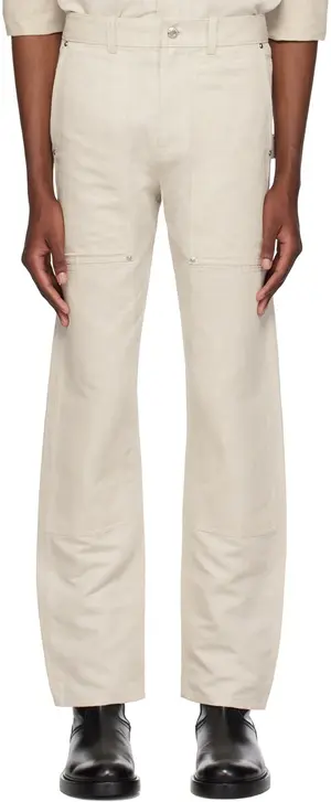 Helmut Lang Carpenter High Waist Straight Leg Trousers