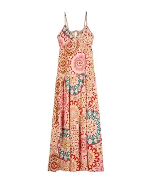 Ba&sh Lamia Graphic-print Dress - Nude