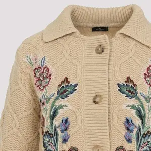 Etro Floral Embroidered Knitted Cardigan