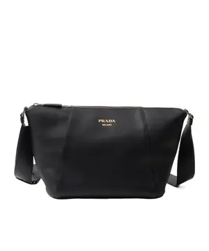 Prada Leather Shoulder Bag - Black