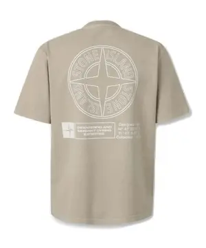 Stone Island Logo Printed Crewneck T-shirt