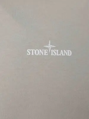 Stone Island Logo Printed Crewneck T-shirt